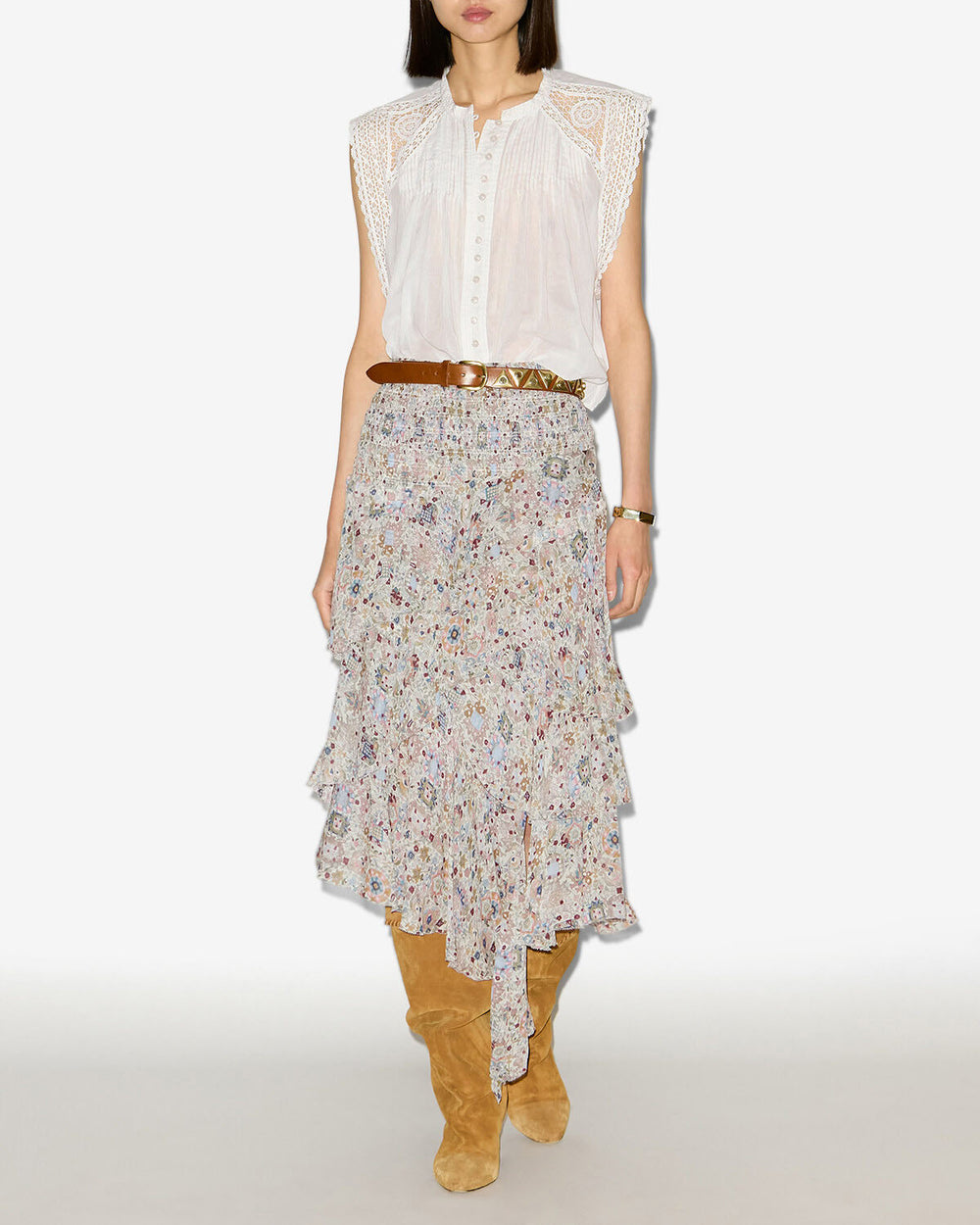 GRESIA TOP Woman white | ISABEL MARANT Official online store